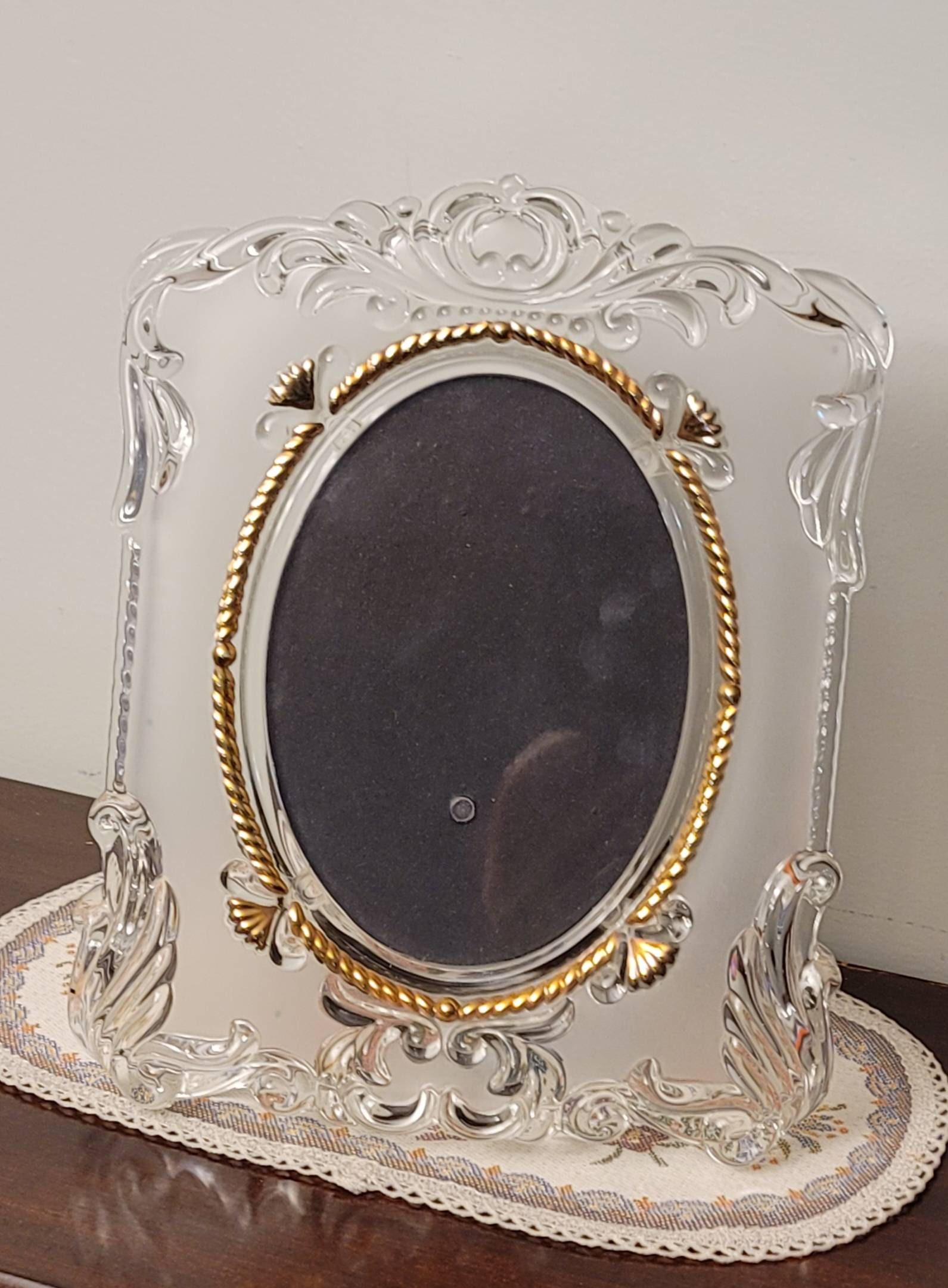 Vintage Mikasa Luxury Princess Photo Crystal Frame With Oval - Etsy