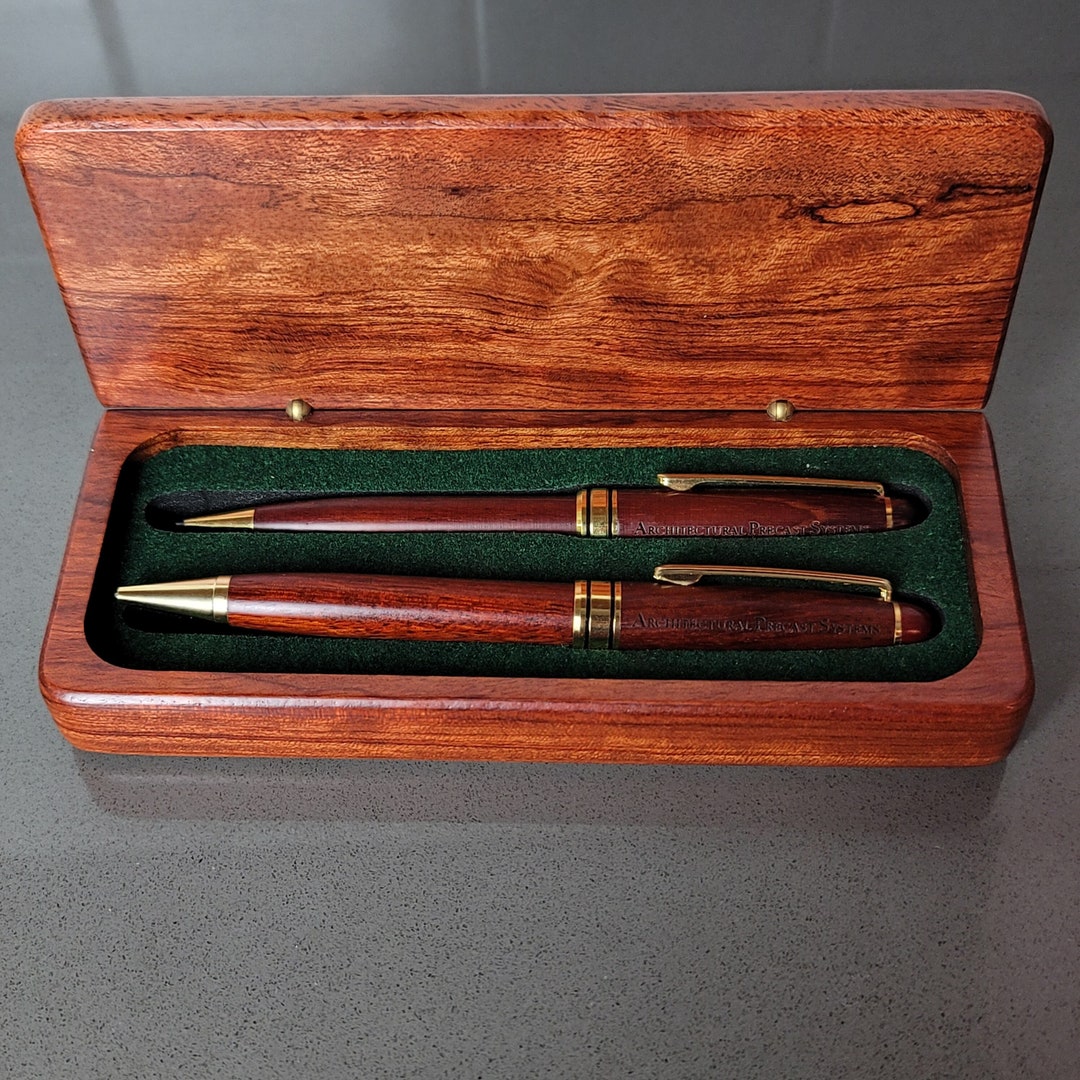 Vintage Wood Pen Pencil Set - Etsy