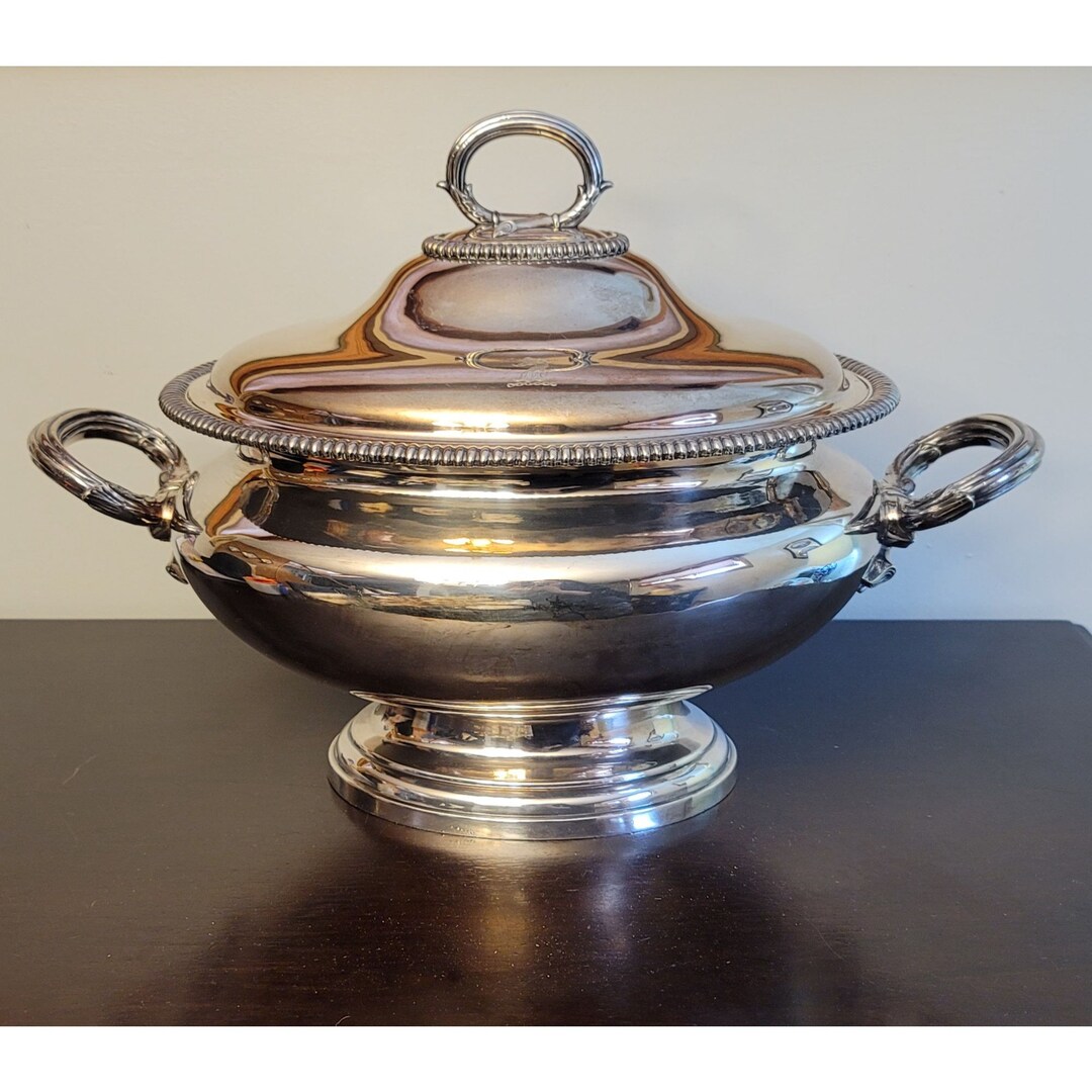 RARE Martin Hall Sterling Silver Soup Tureen Circo 1865 Stamped 5750 ...