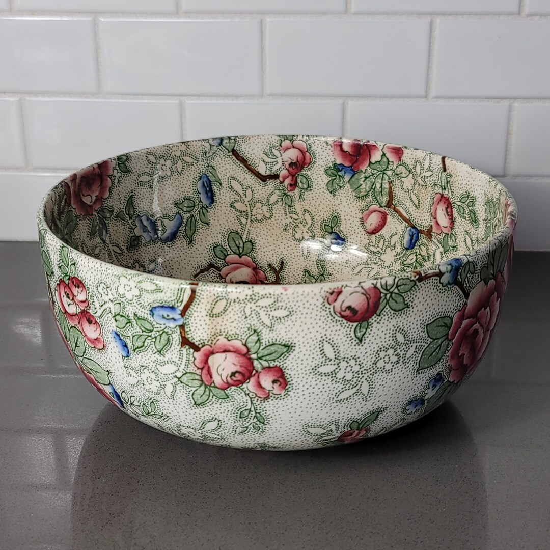 Antique Leighton Pottery Chinese Rose Bowl 1920s - Etsy