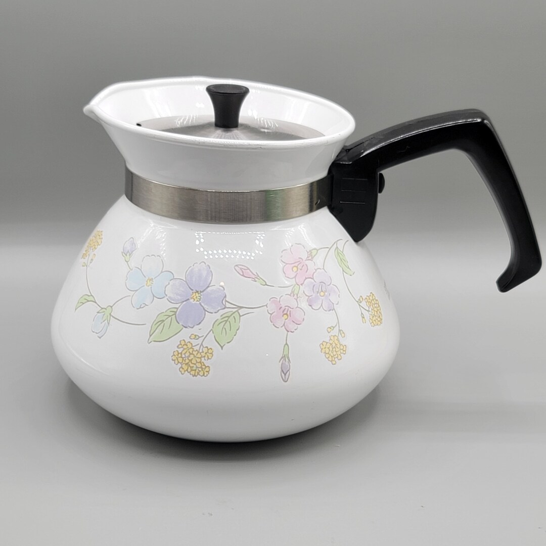 Rare Corningware Teapot 6 Cups Floral Stove Top - Etsy