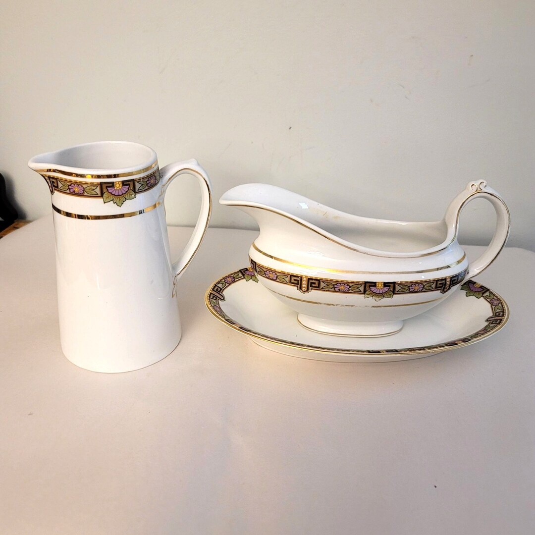 Myott Son Gravy Bowl, Myott Pitcher, Vintage Gravy Boat - Etsy
