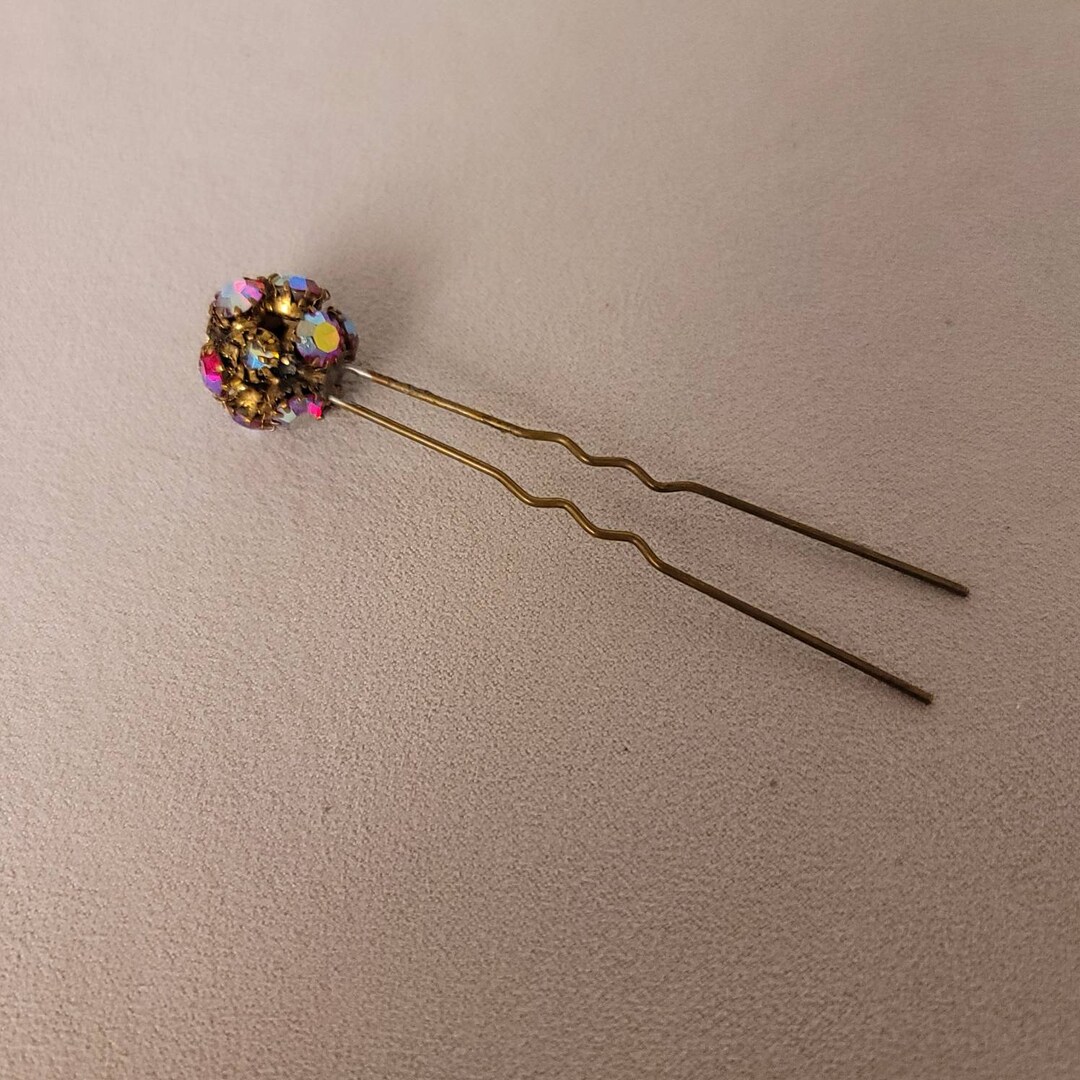 Metal Hair Fork, Vintage Hairpin, Metal Hair Stick, French Hair Pin ...