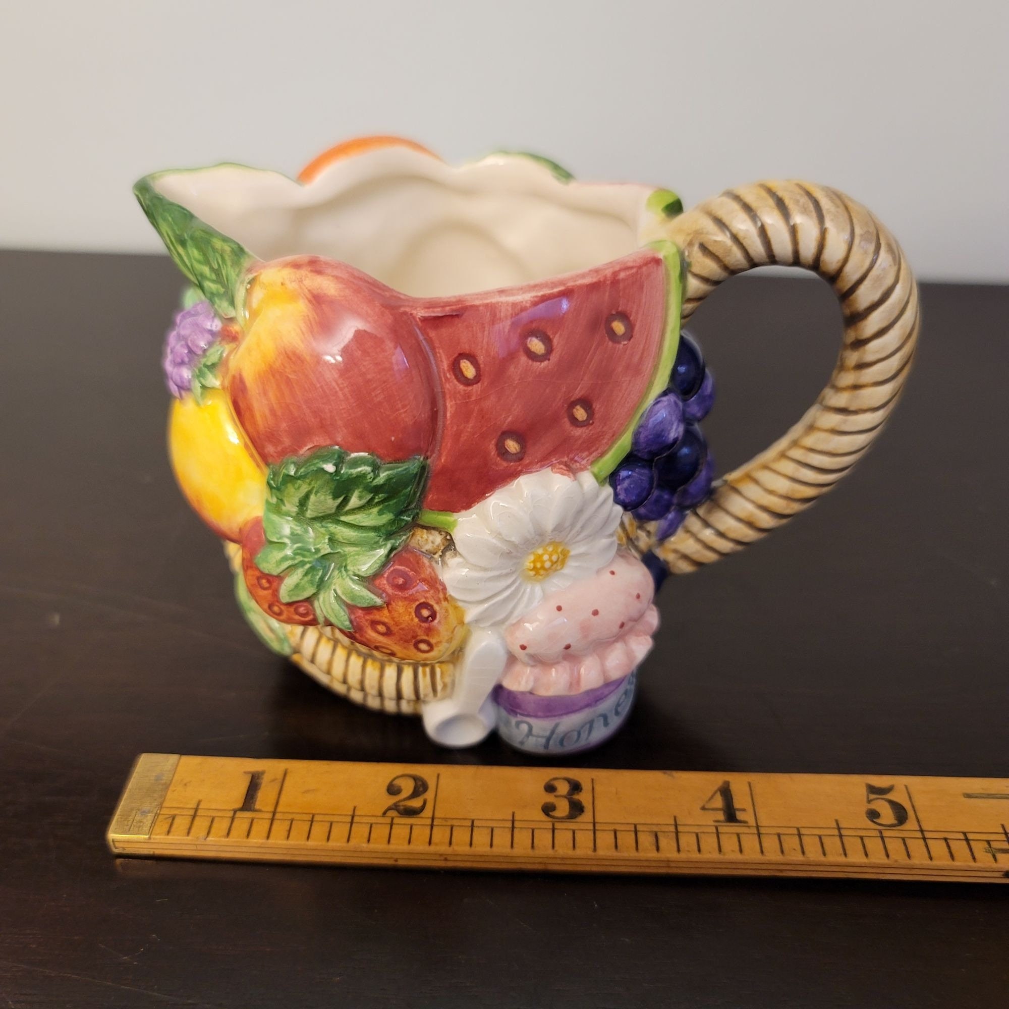 Vintage FITZ and Floyd Creamer Fruit Design - Etsy