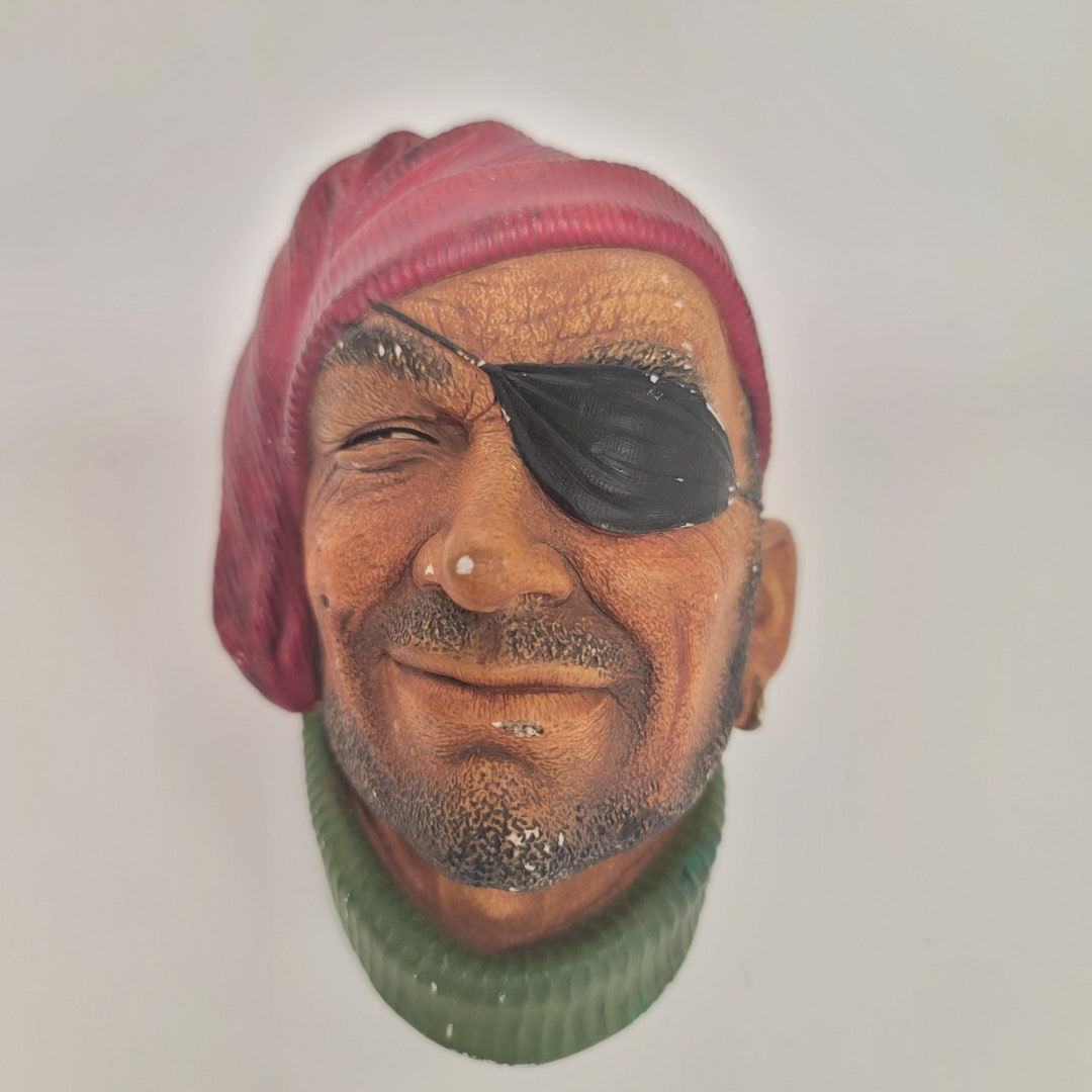 Vintage BOSSONS Chalkware smuggler the Pirate 1967 - Etsy