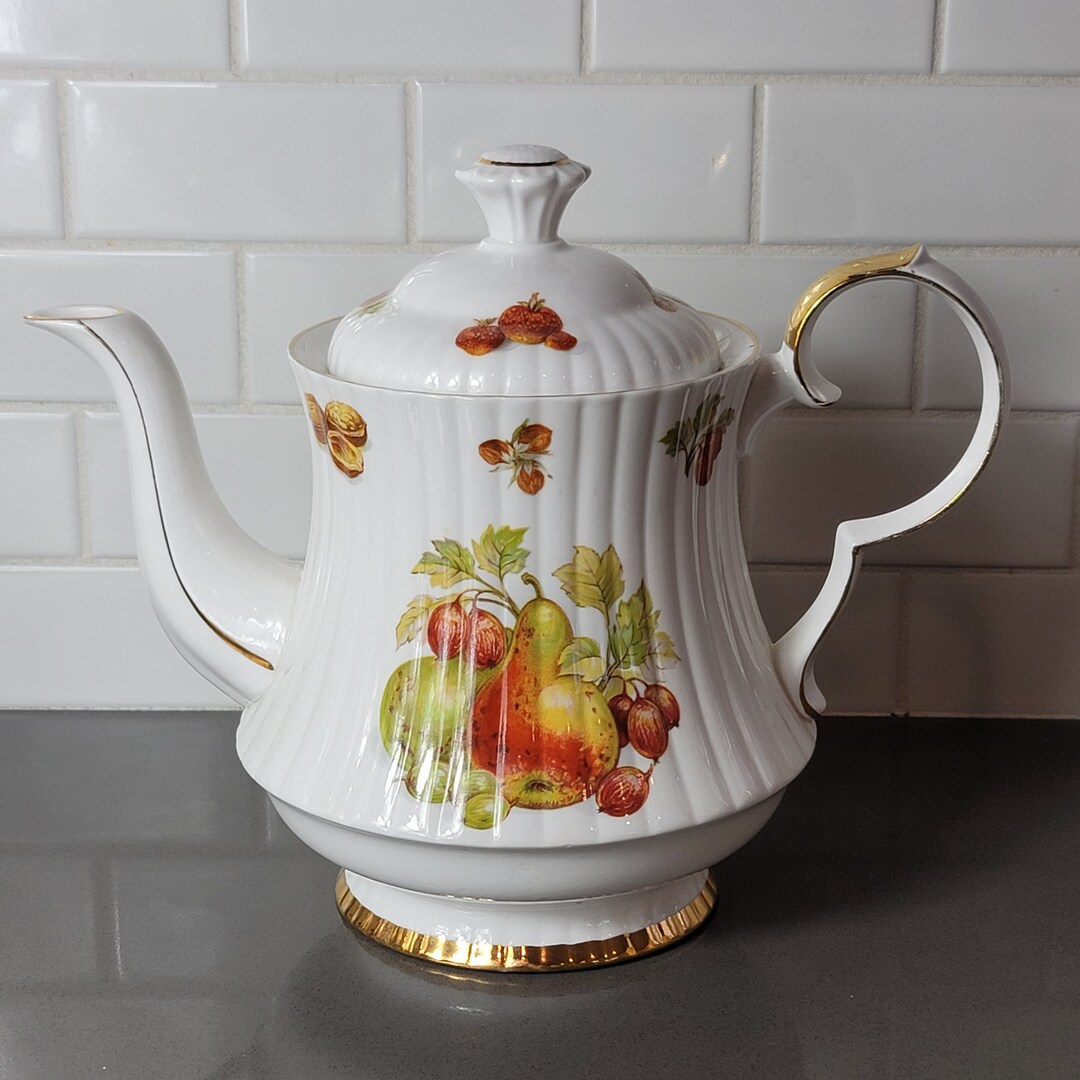 Vintage Royal Windsor Teapot Porcelain - Etsy
