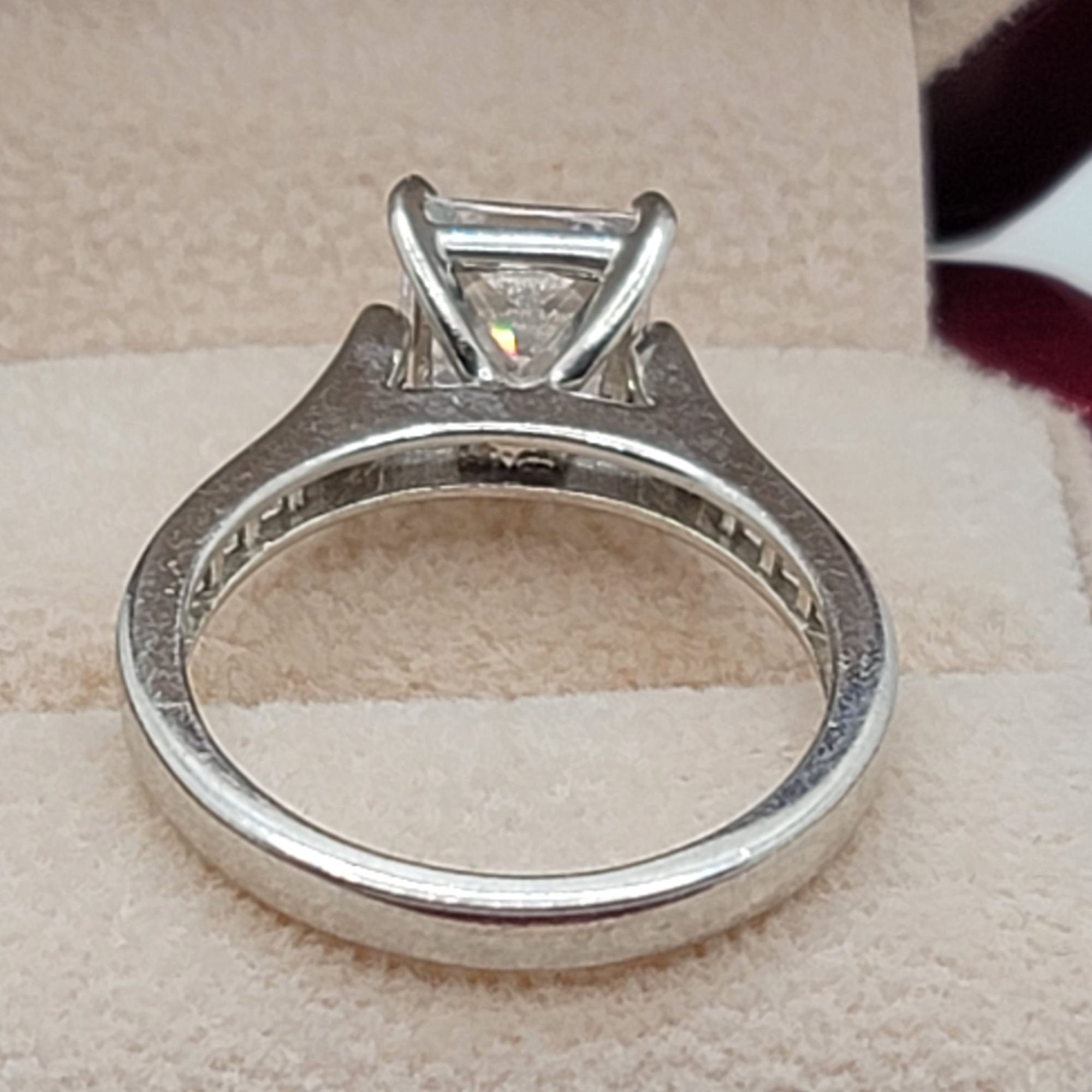 Vintage Princess Ring Engagement Ring Size 9 Women - Etsy