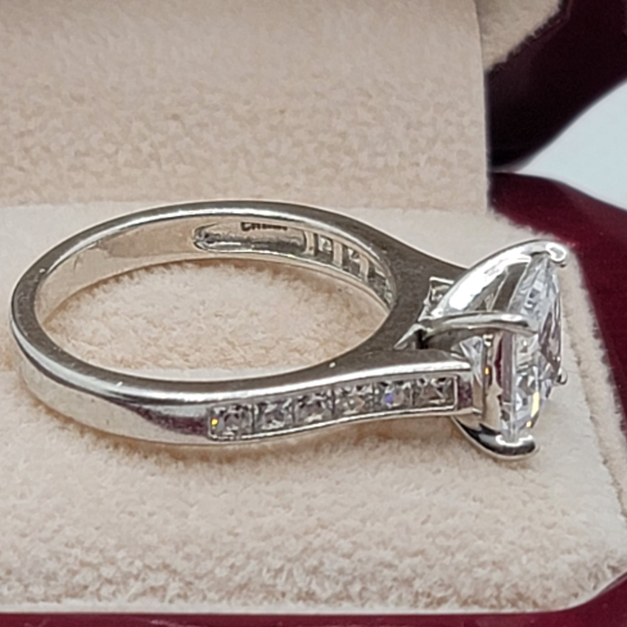 Vintage Princess Ring Engagement Ring Size 9 Women - Etsy