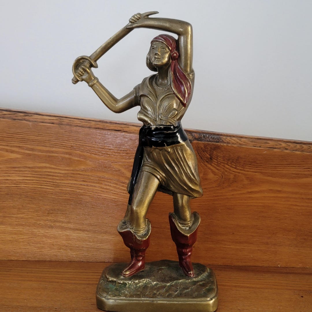 Vintage K&O Pirate Swashbuckler Buccaneer Bookends Figures Statue ...