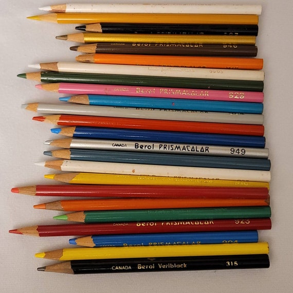 24 Berol Prismacolor Colored Pencil Crayon Lot Pink & Purple - Etsy