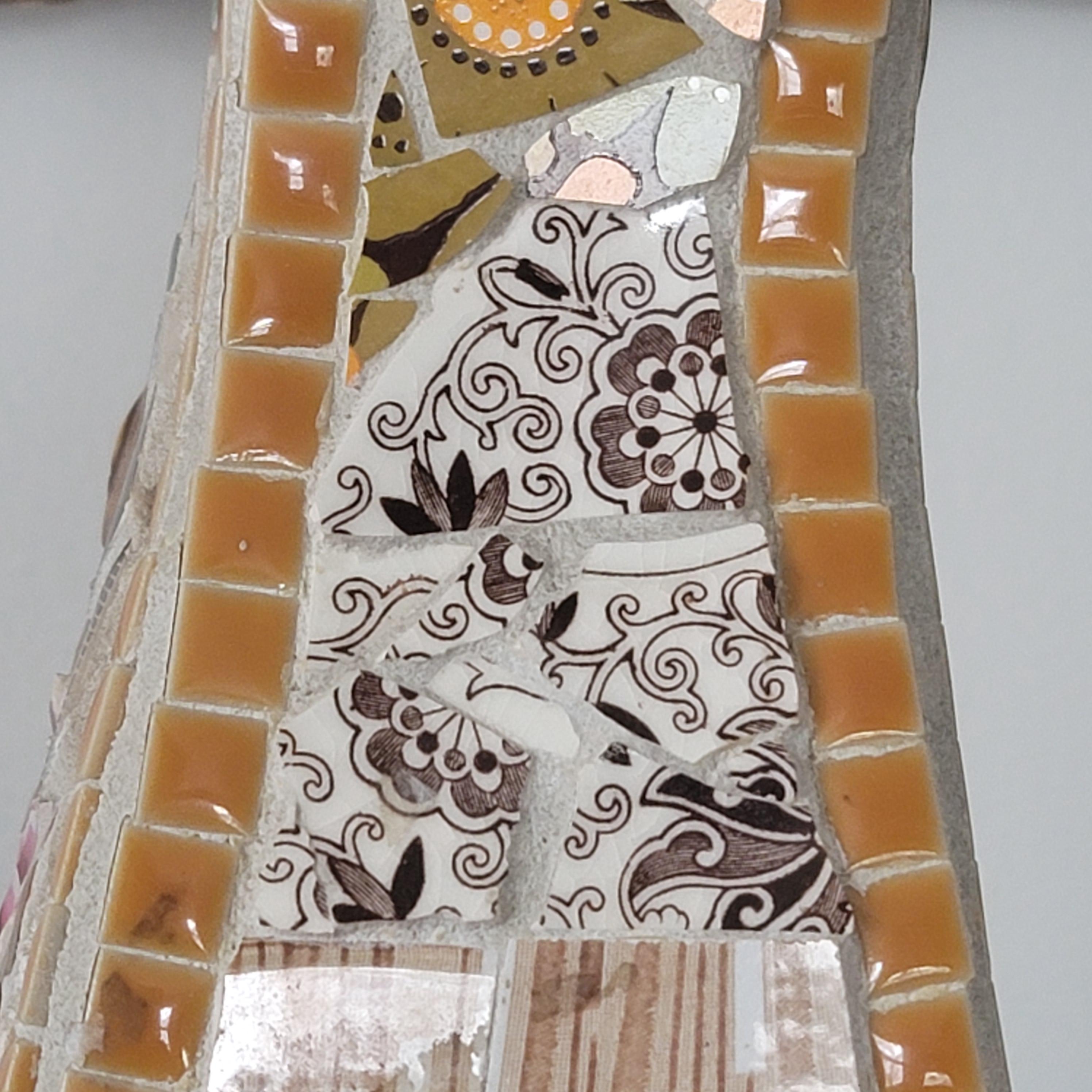 Vintage Mosaic Tile Stone Lamp Base Signed by Artist - Etsy