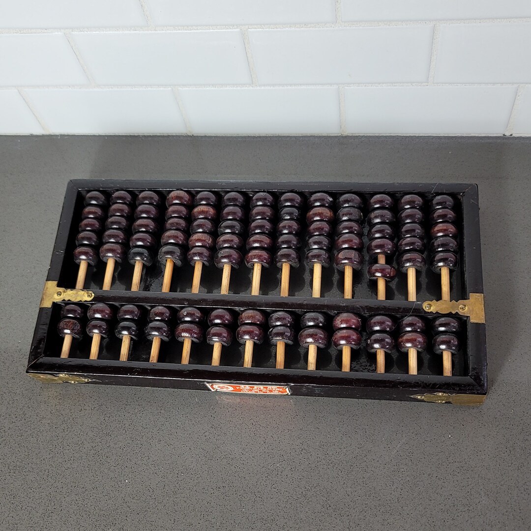 Vintage 13 Rods Abacus Chinese Counter - Etsy