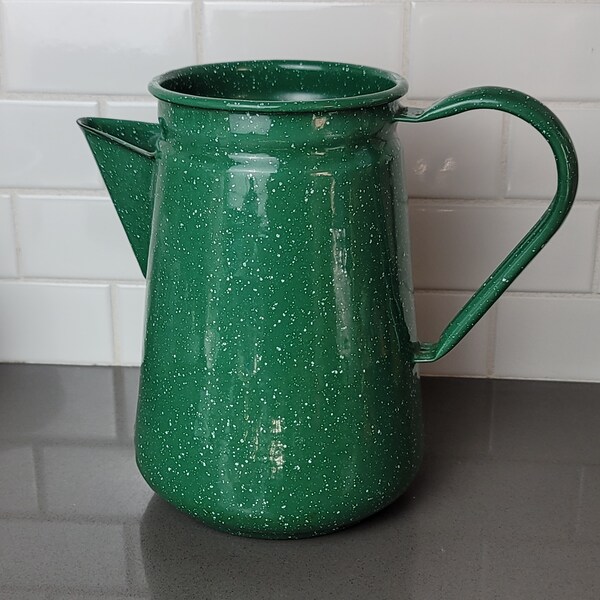 Enamel Pitcher - Etsy