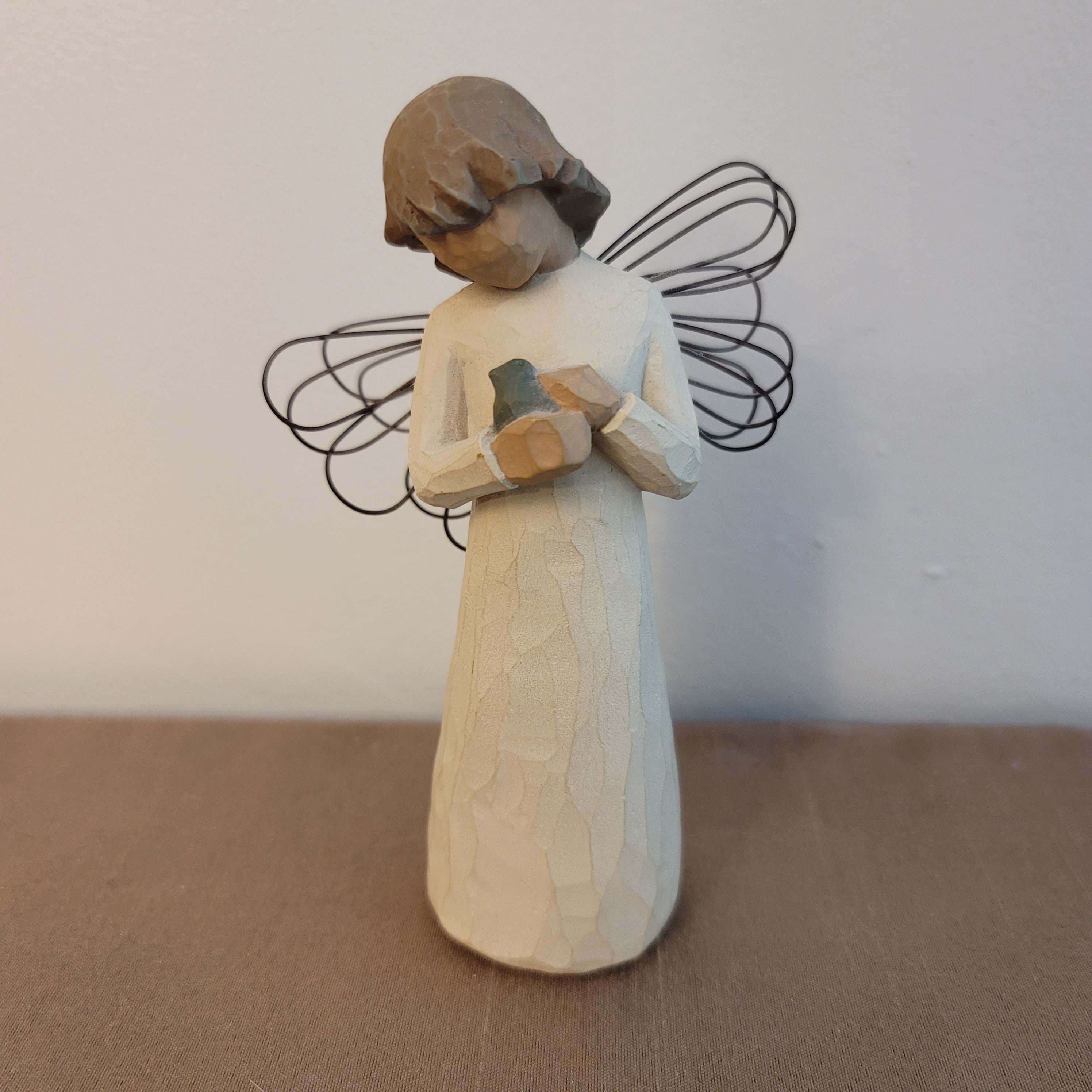 Silver Oxidized Angel Figurine