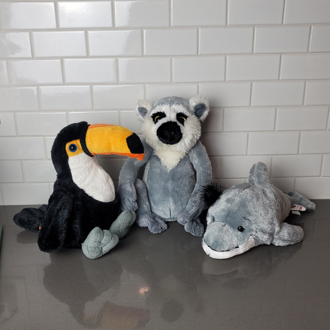 GANZ Plush Toy Parrot Monkey Dolphin Toy - Etsy