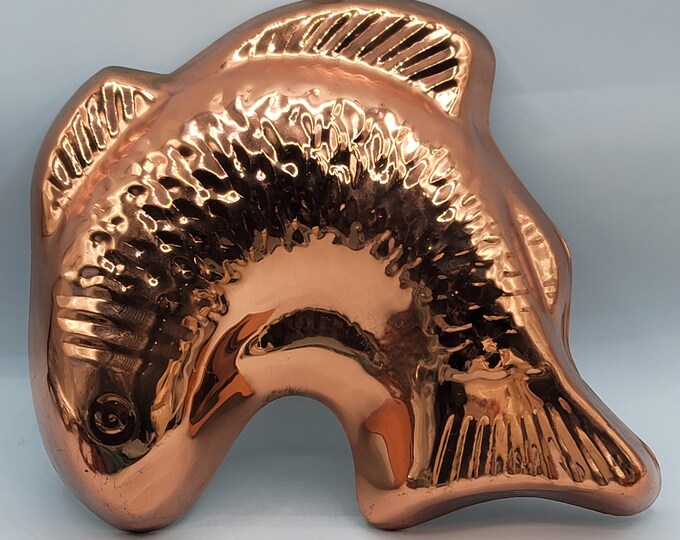 Copper Fish Mold Wall Decor Kitchen Farmhouse - Etsy