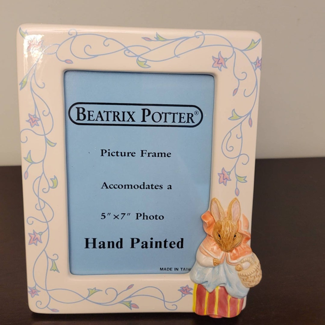 1980s Beatrix Potter Nurse Ceramic Picture Frame, Mrs Rabbit Nursery ...