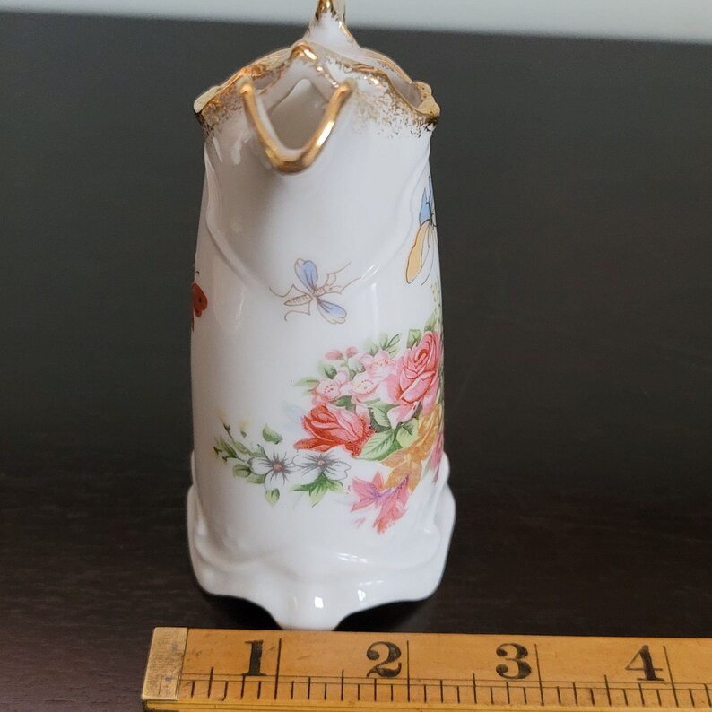 Antique Royal Crown Pitcher Butterfly Floral Gold Trim Stamped - Etsy