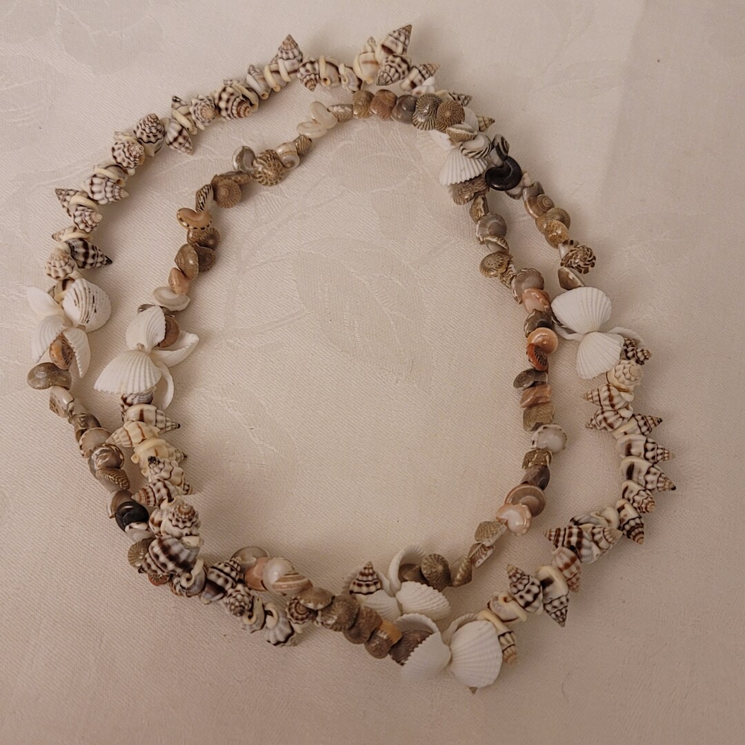 Natural Seashell Necklace Handmade Beach Shell Necklace Beach Shell ...