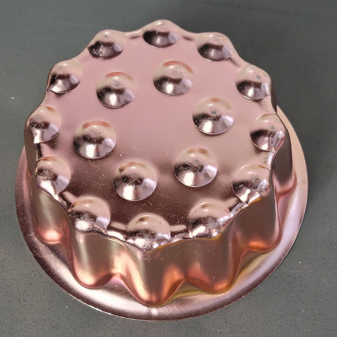 Copper Tone Round Fluted Mold Jello Gelatin 4 Cup - Etsy