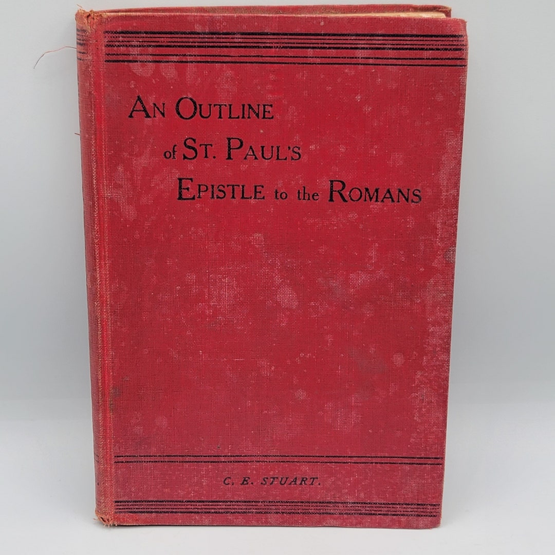 Antique Religious Catholic Book St Paul Epistle to the Romans From 1900 ...