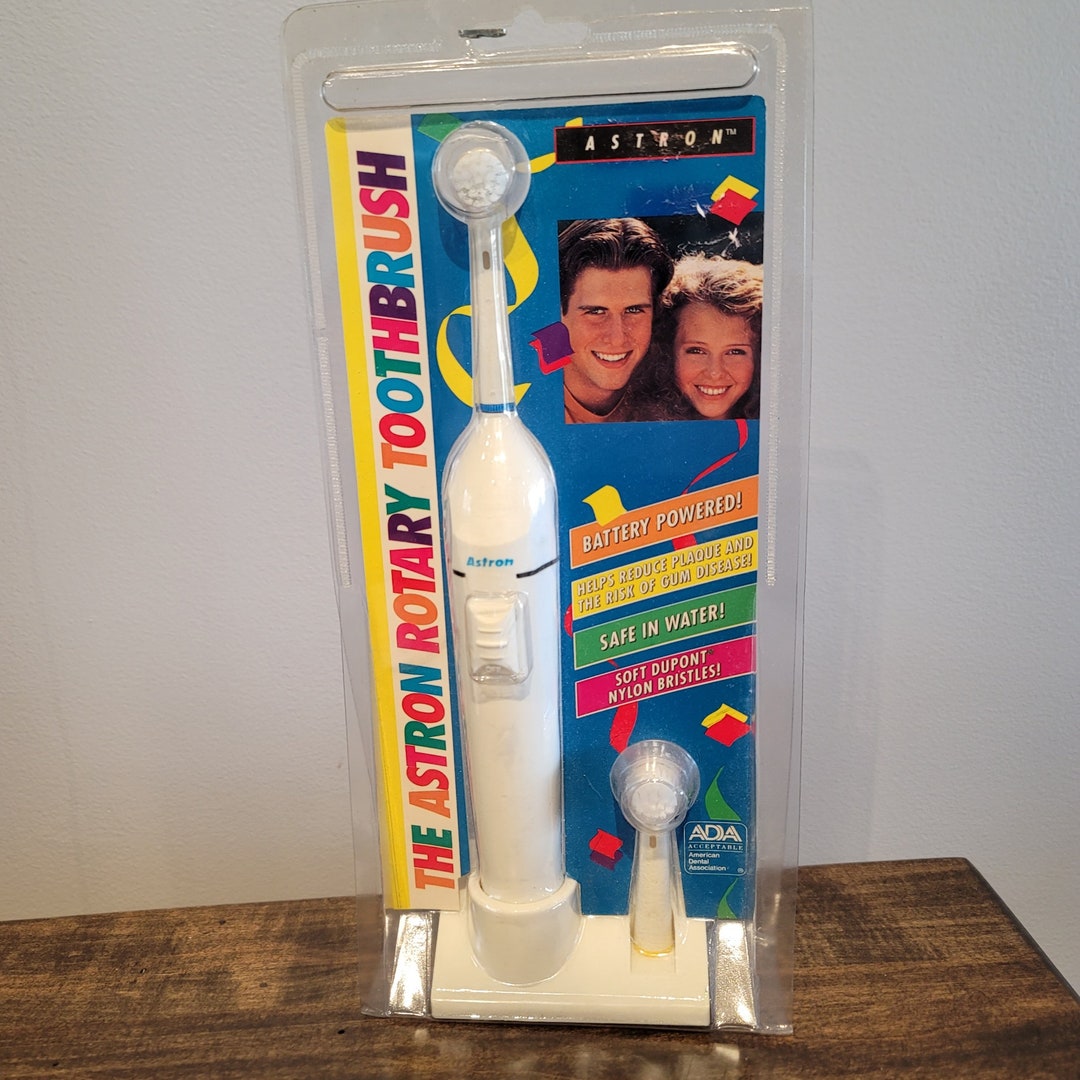 Vintage 80s Toothbrush the Astron Rotary Battery Travel Tooth Brush - Etsy