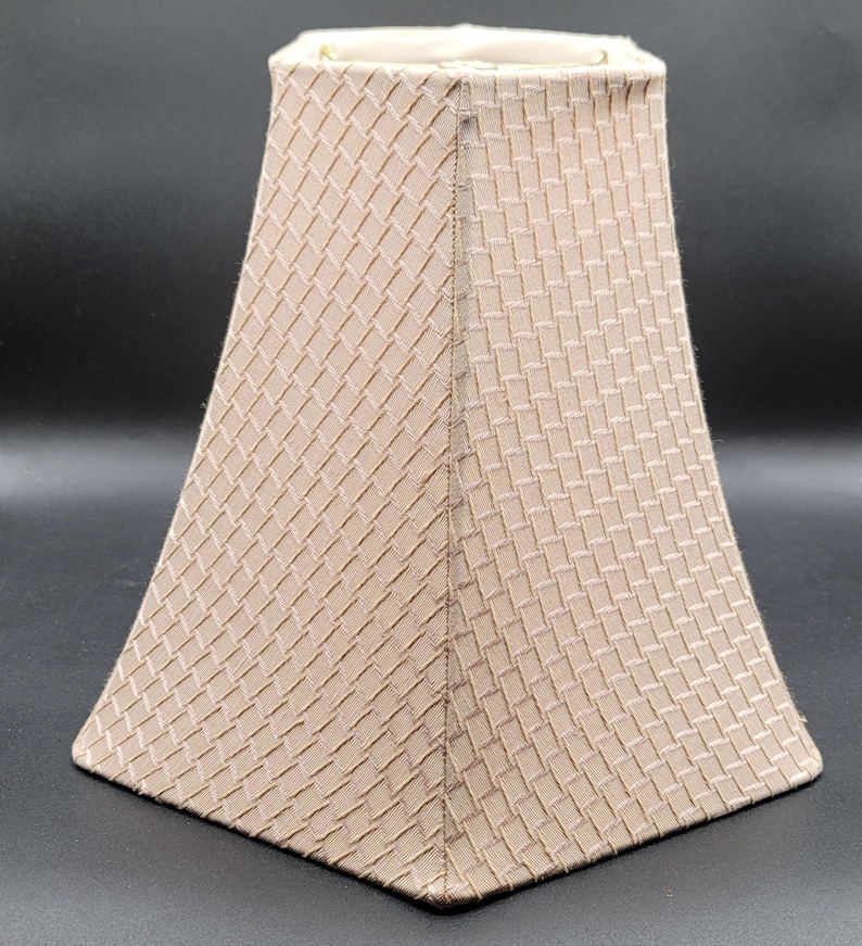 Vintage Woven Hexagonal Lamp Shade – Beige 10 Inch Mid Century Decor - Etsy