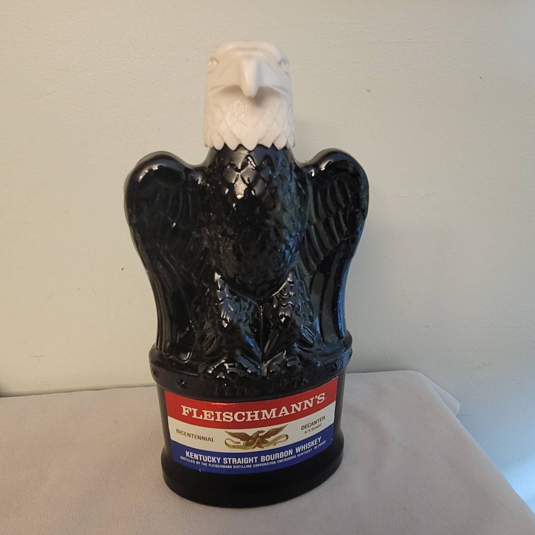 Vintage Decanter Whiskey Glass Bottle Eagle Bird Barware - Etsy