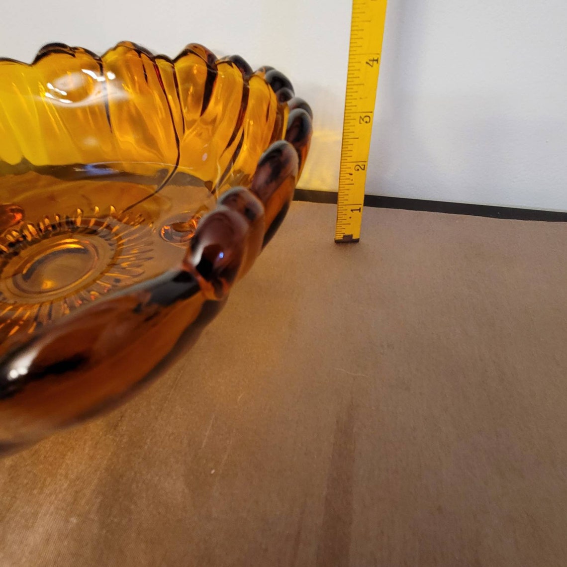 Vintage Brown Glass Fruit Bowl Colony Collectible Glass - Etsy