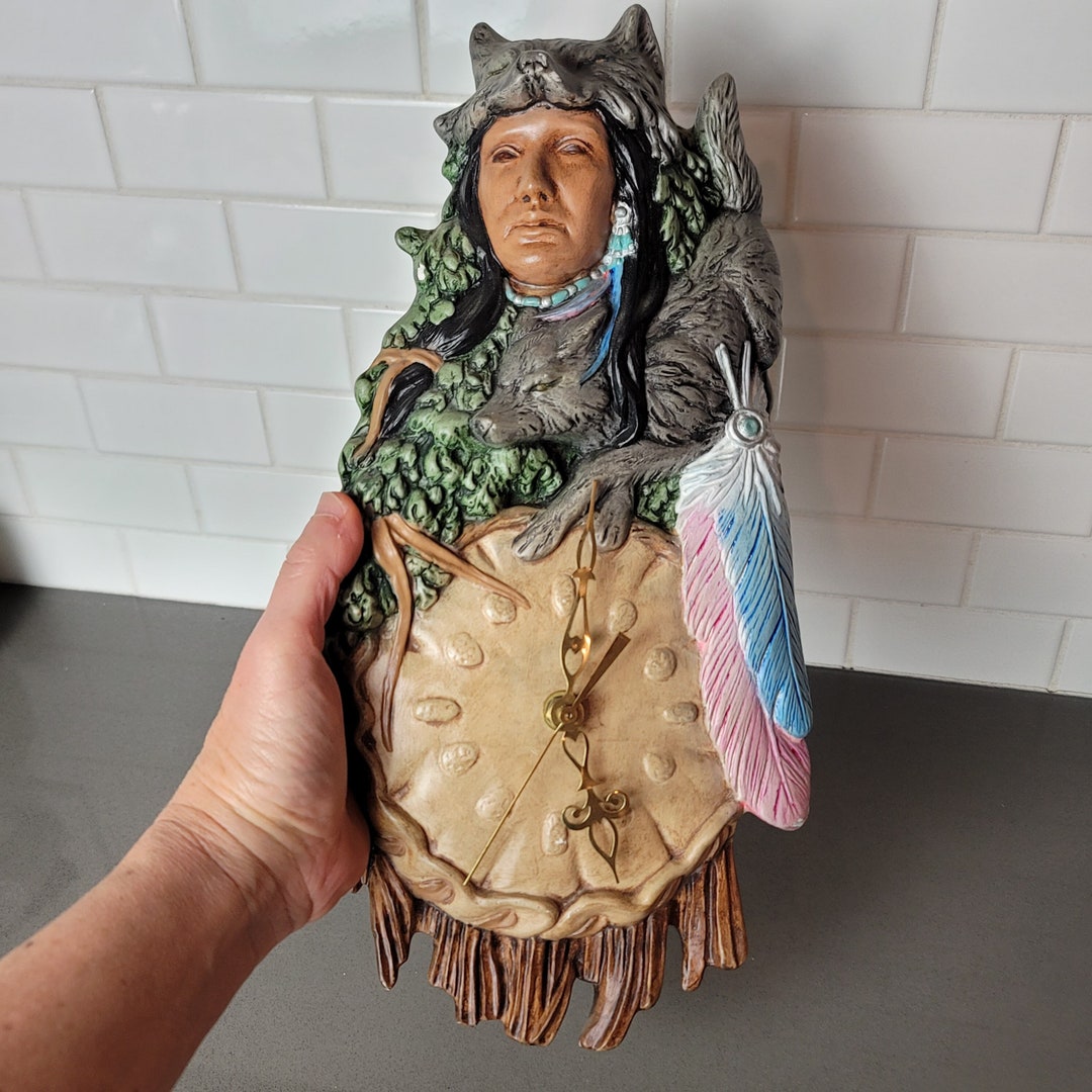 Ceramic Native Clock - Etsy