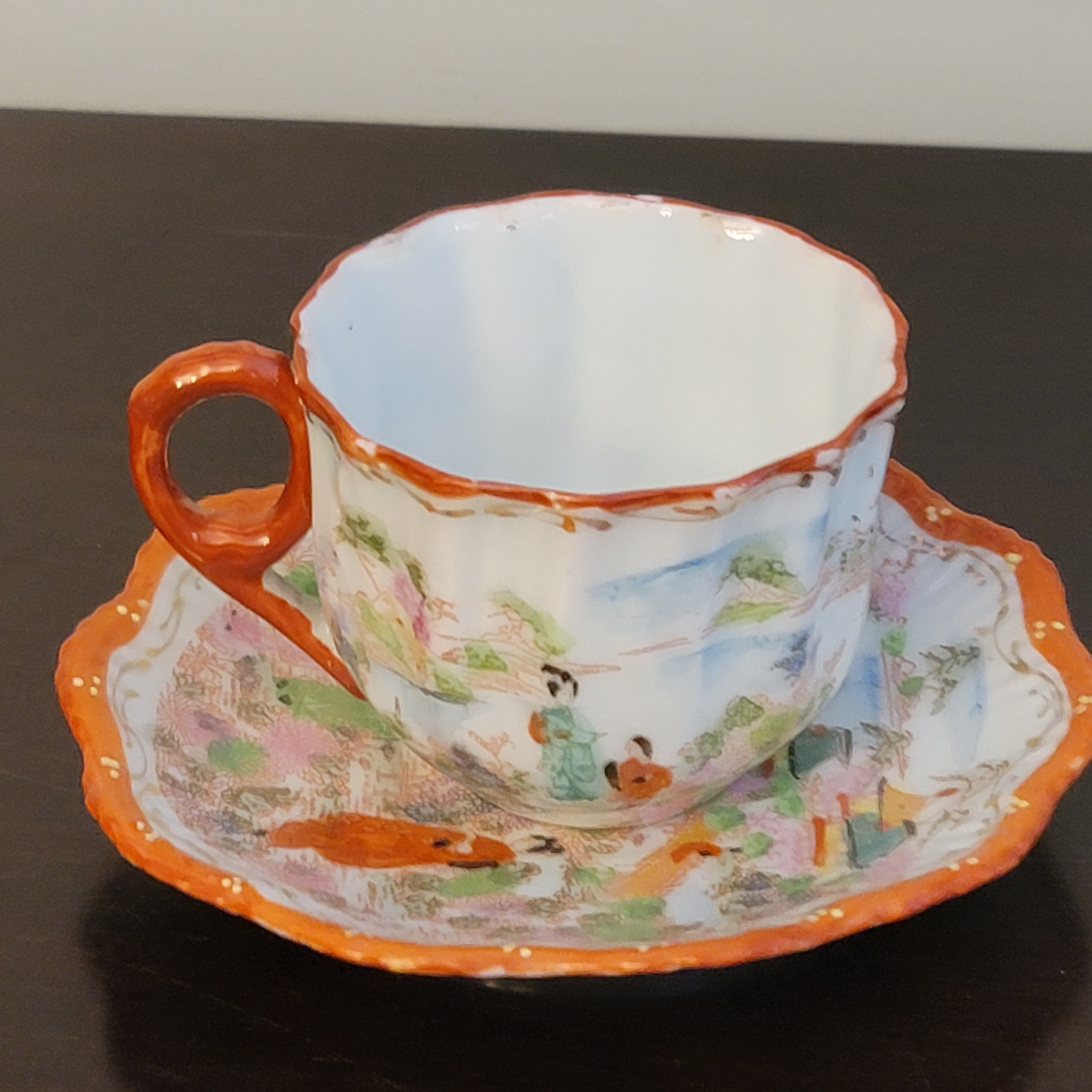 Rare Japanese Eggshell Porcelain Tea Cup Saucer - Etsy