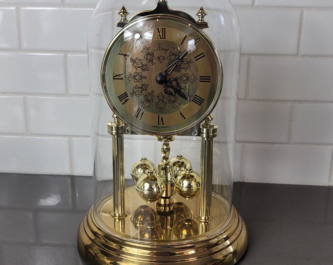 German Glass Dome Clock Dome Clock vintage Works - Etsy