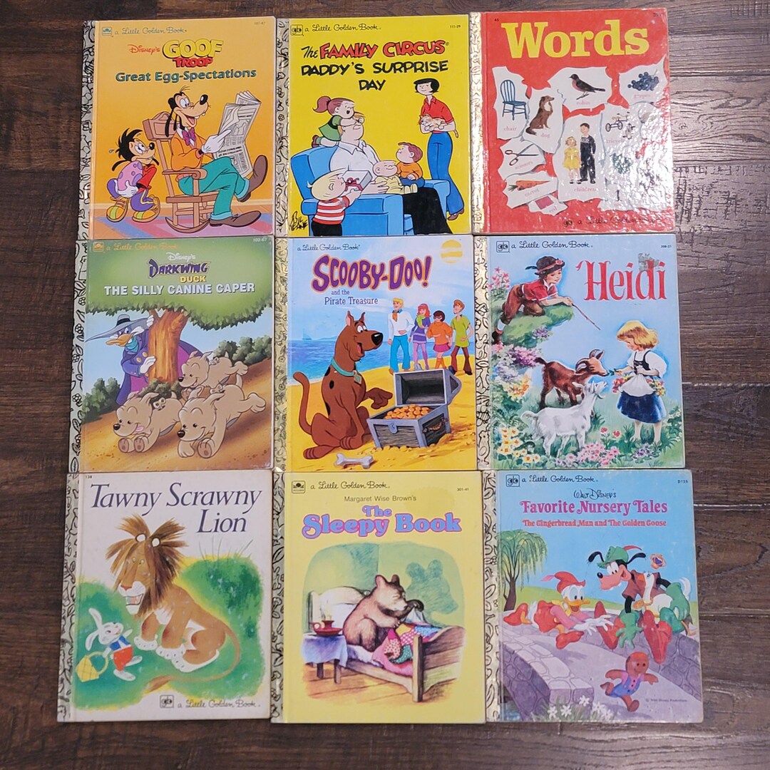 Vintage Little Golden Classic Story Book Kids Set of 9 - Etsy