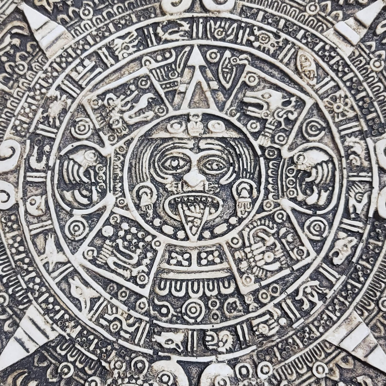 Vintage Aztec Calendar Wall Decor - Mexica Mayan Sun Stone (9 Inch) - Etsy