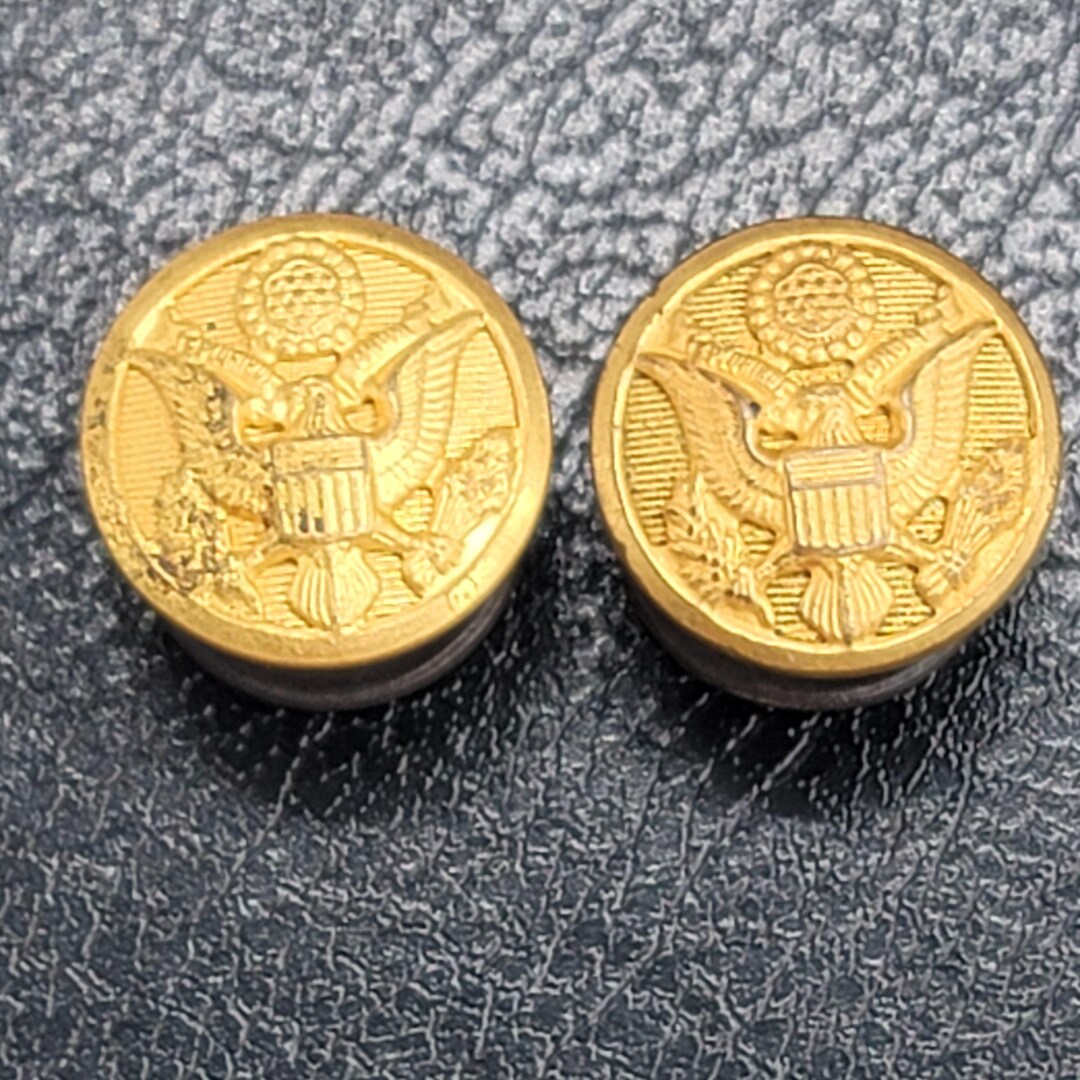 Vintage Suit Military Shank Eagle Waterbury Buttons Screw Replacement ...