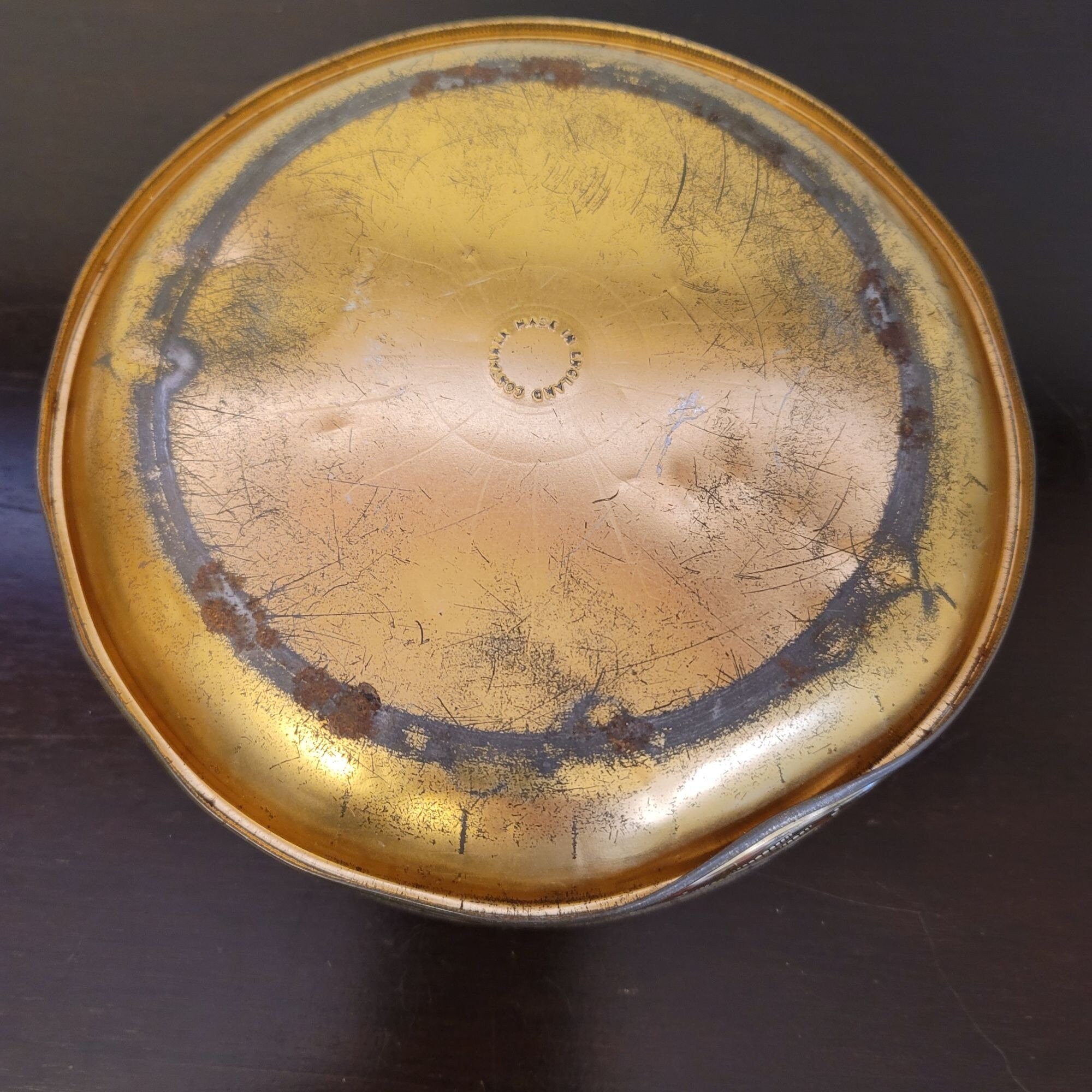 Vintage Daher Round Tin Box Container - Etsy