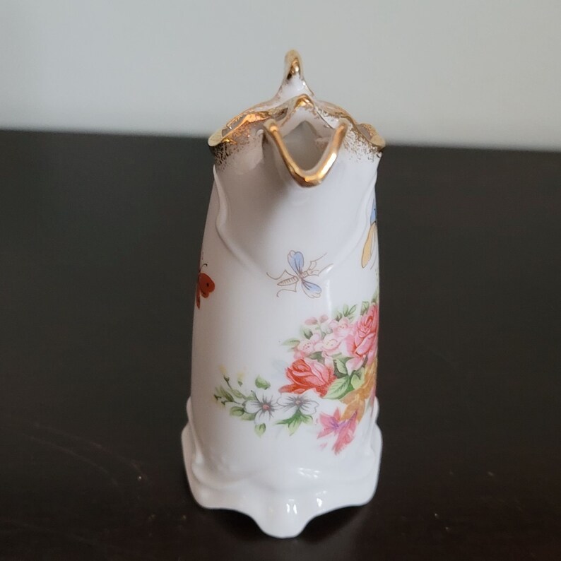 Antique Royal Crown Pitcher Butterfly Floral Gold Trim Stamped - Etsy