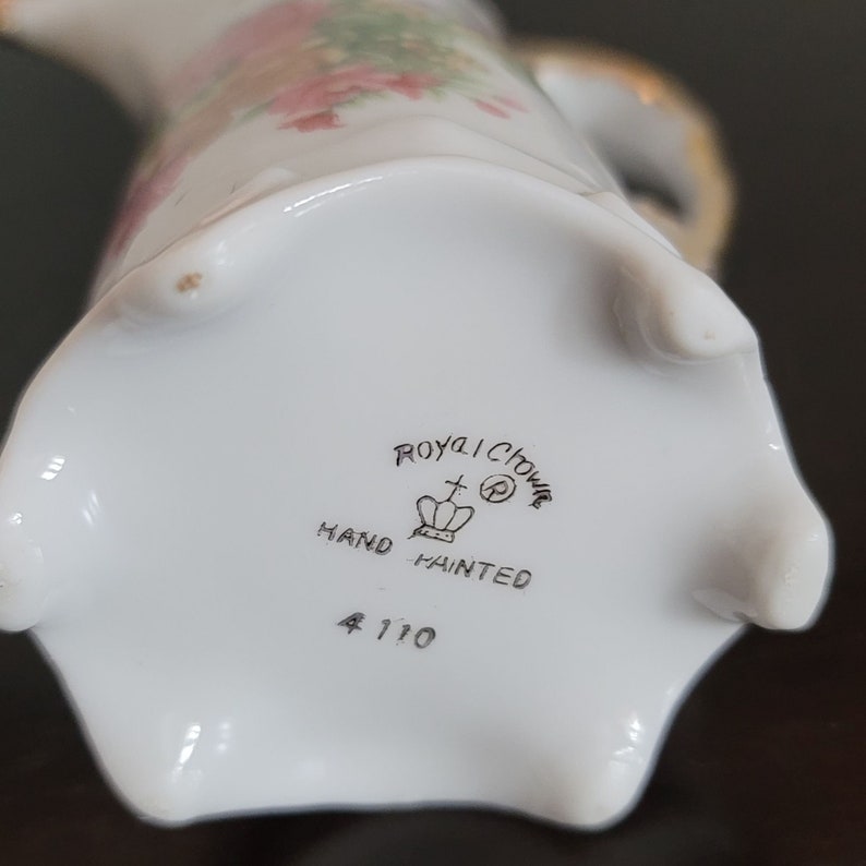 Antique Royal Crown Pitcher Butterfly Floral Gold Trim Stamped - Etsy