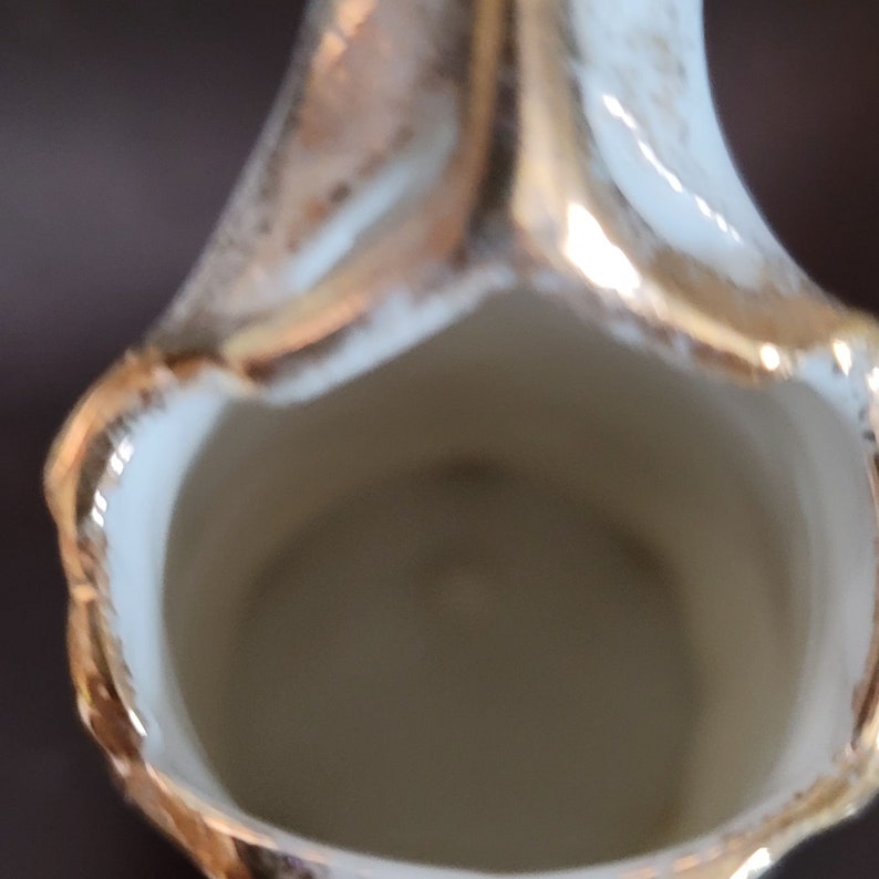 Antique Royal Crown Pitcher Butterfly Floral Gold Trim Stamped - Etsy