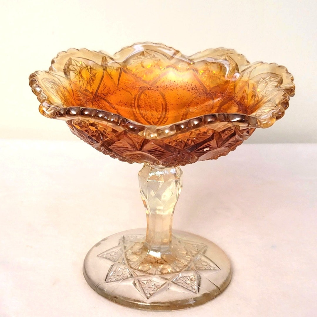 Vintage Cardinal Glass Candy Dish - Etsy
