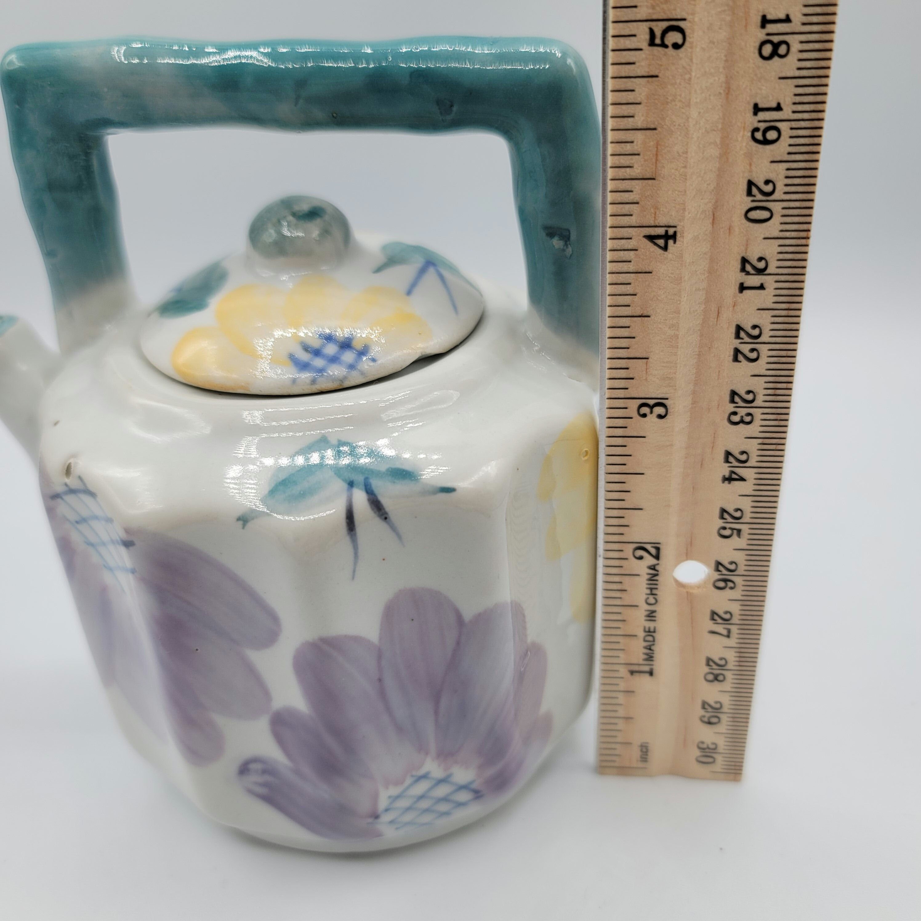 Single Cup Teapot for One Floral Porcelain - Etsy