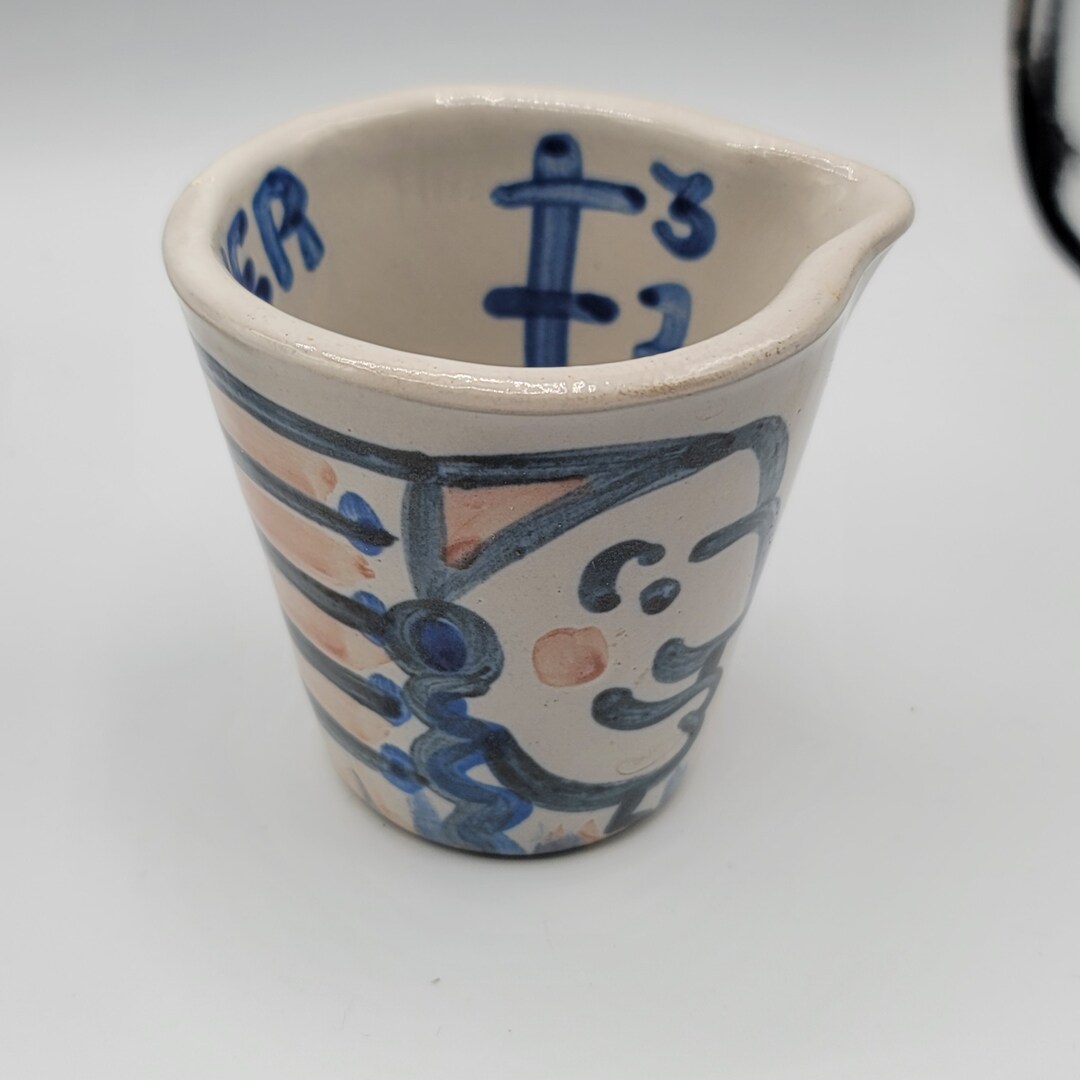 MA Hadley Stoneware Pottery Firewater Nation American Measuring Cup 3 ...