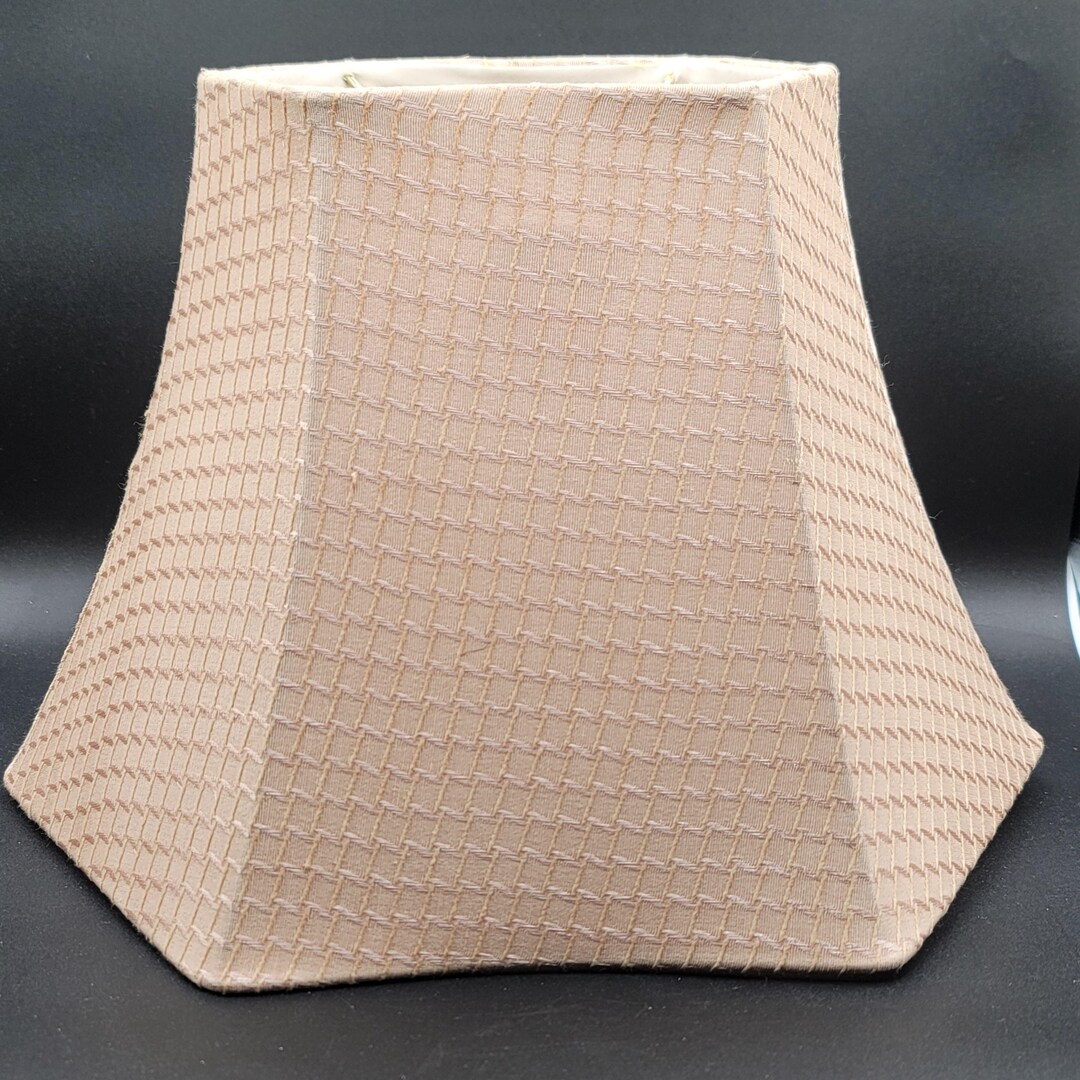 Vintage Rectangle Lamp Shade Beige 10 Inch - Etsy