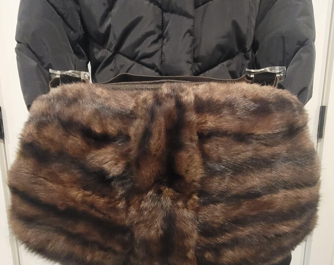 Vintage Mink Fur Purse Built-in Hand Warmer - Etsy