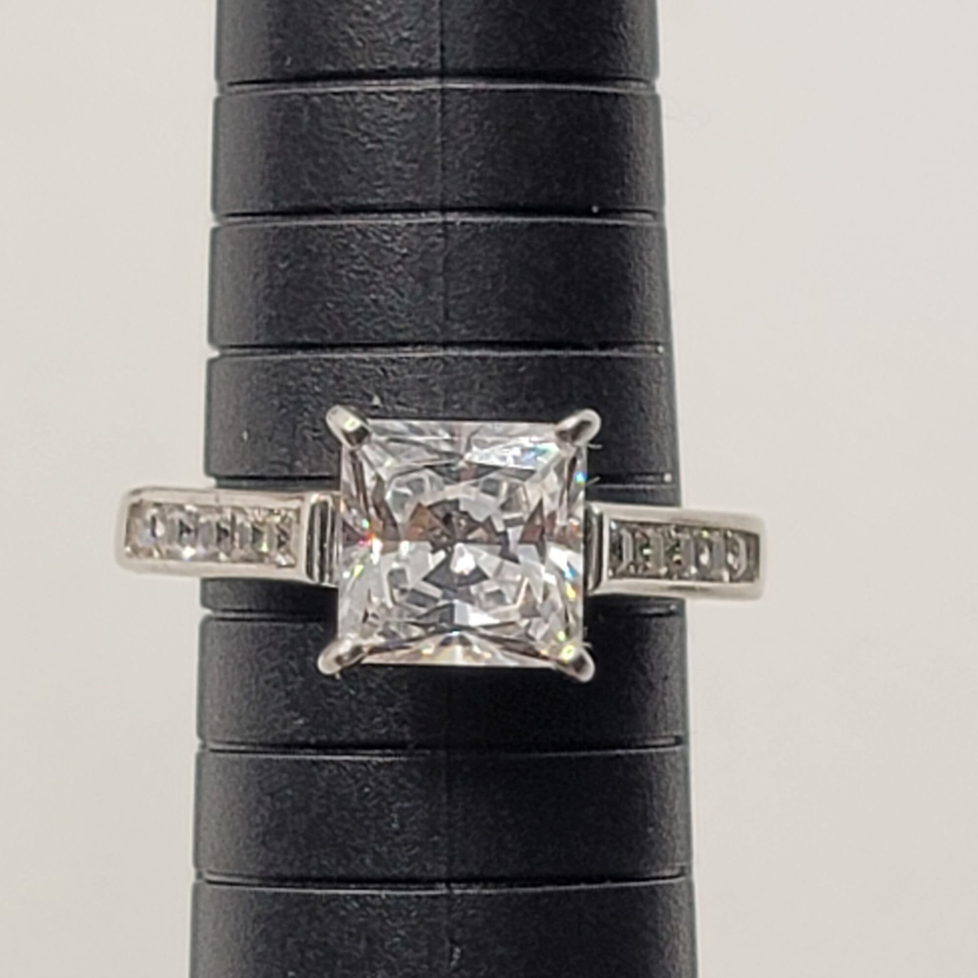 Vintage Princess Ring Engagement Ring Size 9 Women - Etsy