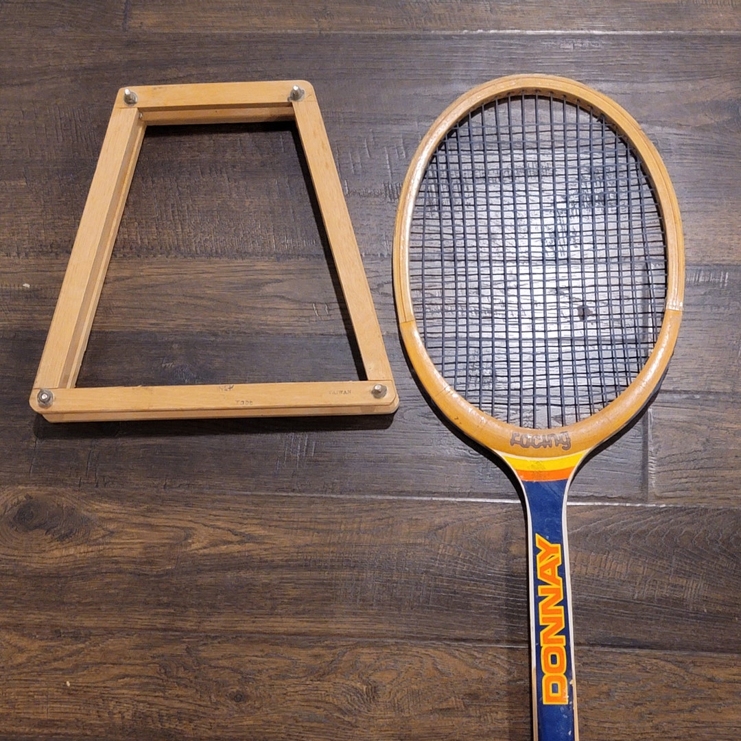Vintage Donnay Facing Wood Tennis Racket With Head Press - Etsy