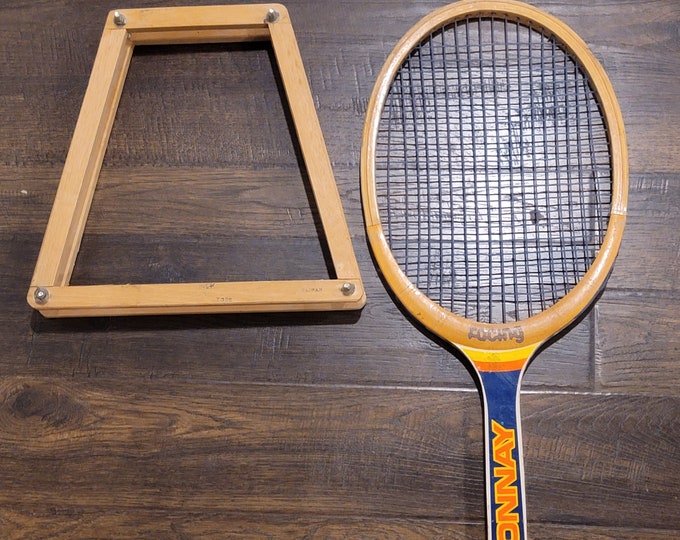Vintage Donnay Facing Wood Tennis Racket With Head Press - Etsy