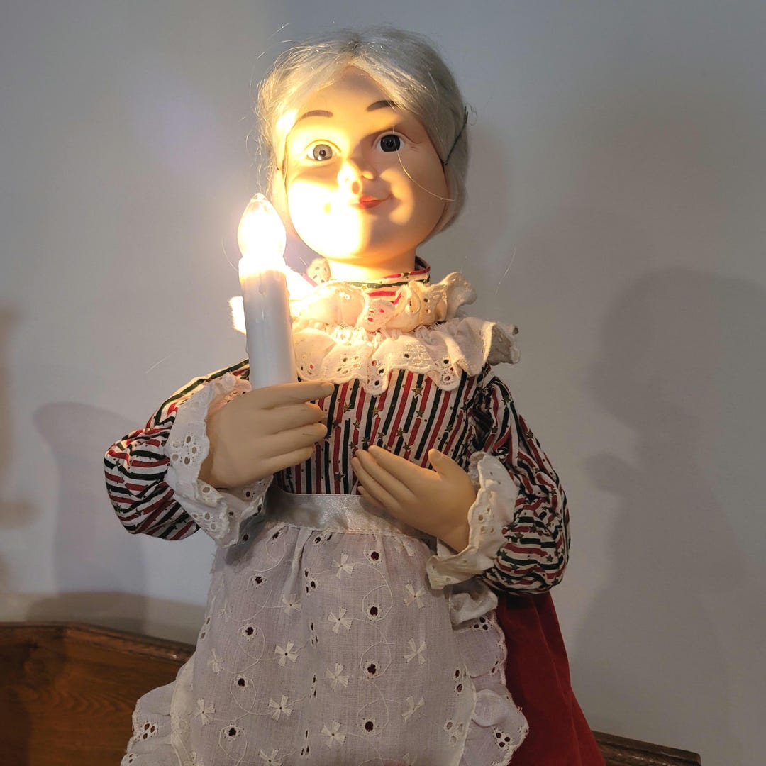 Telco Mrs Claus Motion Animation Display Doll Vintage - Etsy