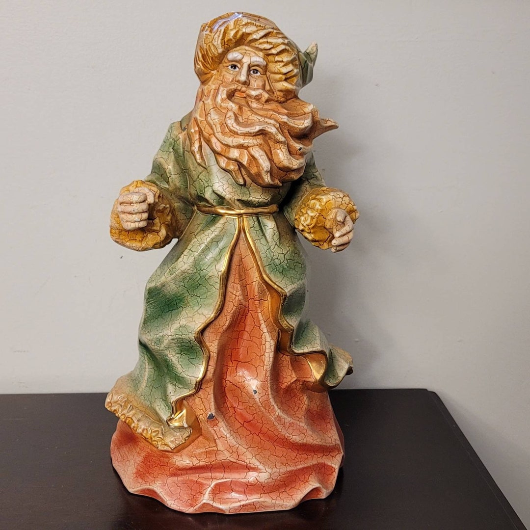 Old World Santa Figurine 12 christmas Home Decor Vintage Christmas ...