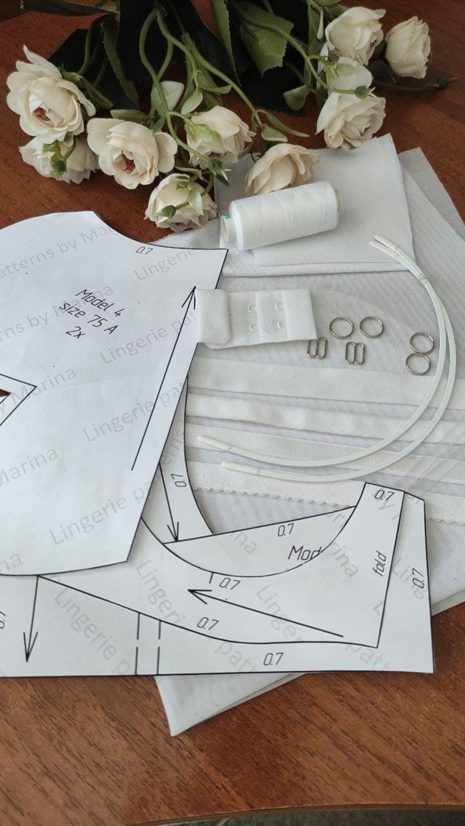 Bra Pattern Pdf Pattern Size70b.instant Download PDF Pattern - Etsy